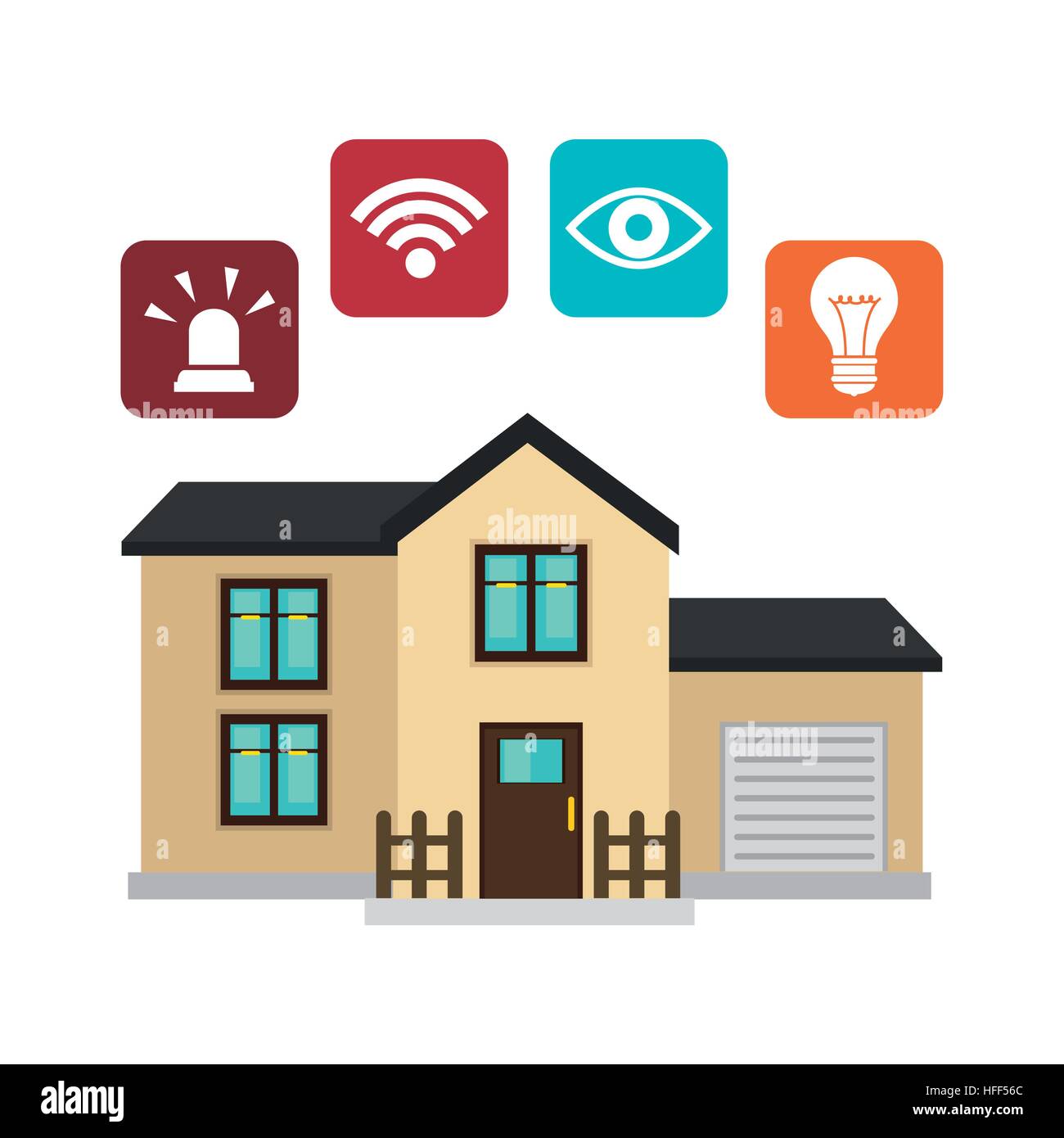 smart home technology icon vector illustration design Stock Vector ...
