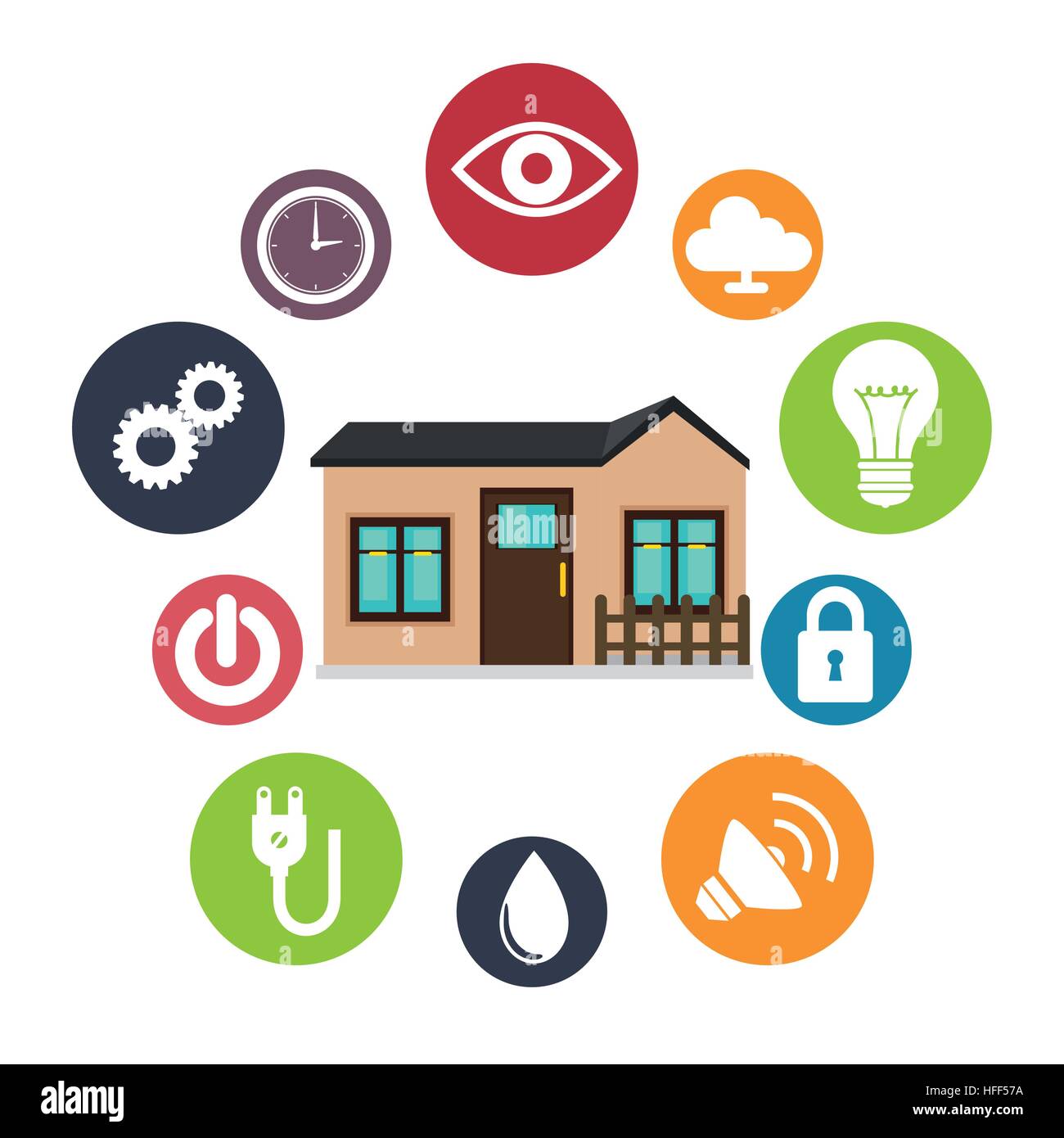 smart home technology icon vector illustration design Stock Vector ...