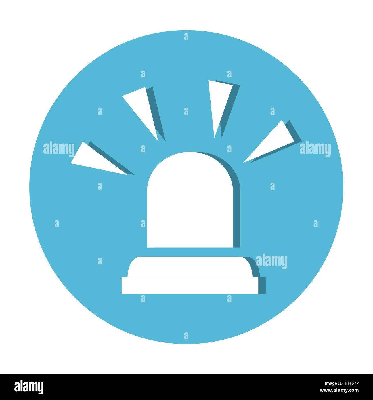 alarm siren isolated icon vector illustration design Stock Vector Image ...