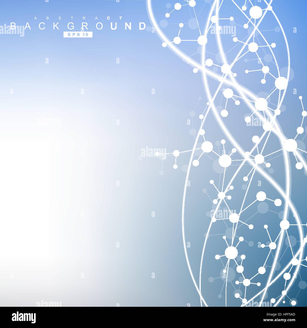 Structure molecule and communication. Dna, atom, neurons. Scientific ...