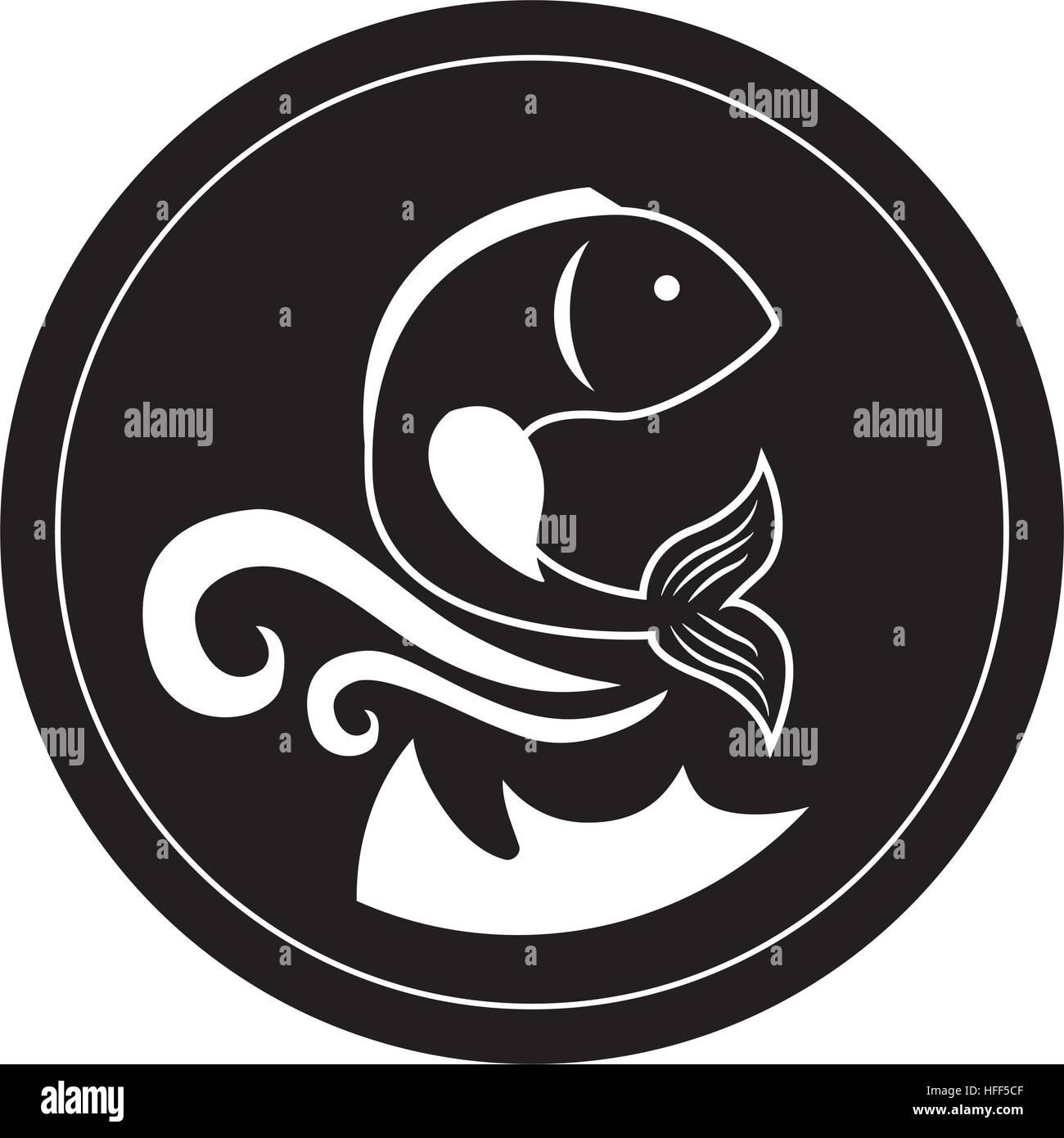 sea fish icon Stock Vector Image & Art - Alamy