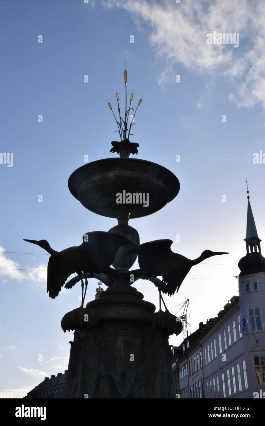 Stork fountain copenhagen hi-res stock photography and images - Alamy