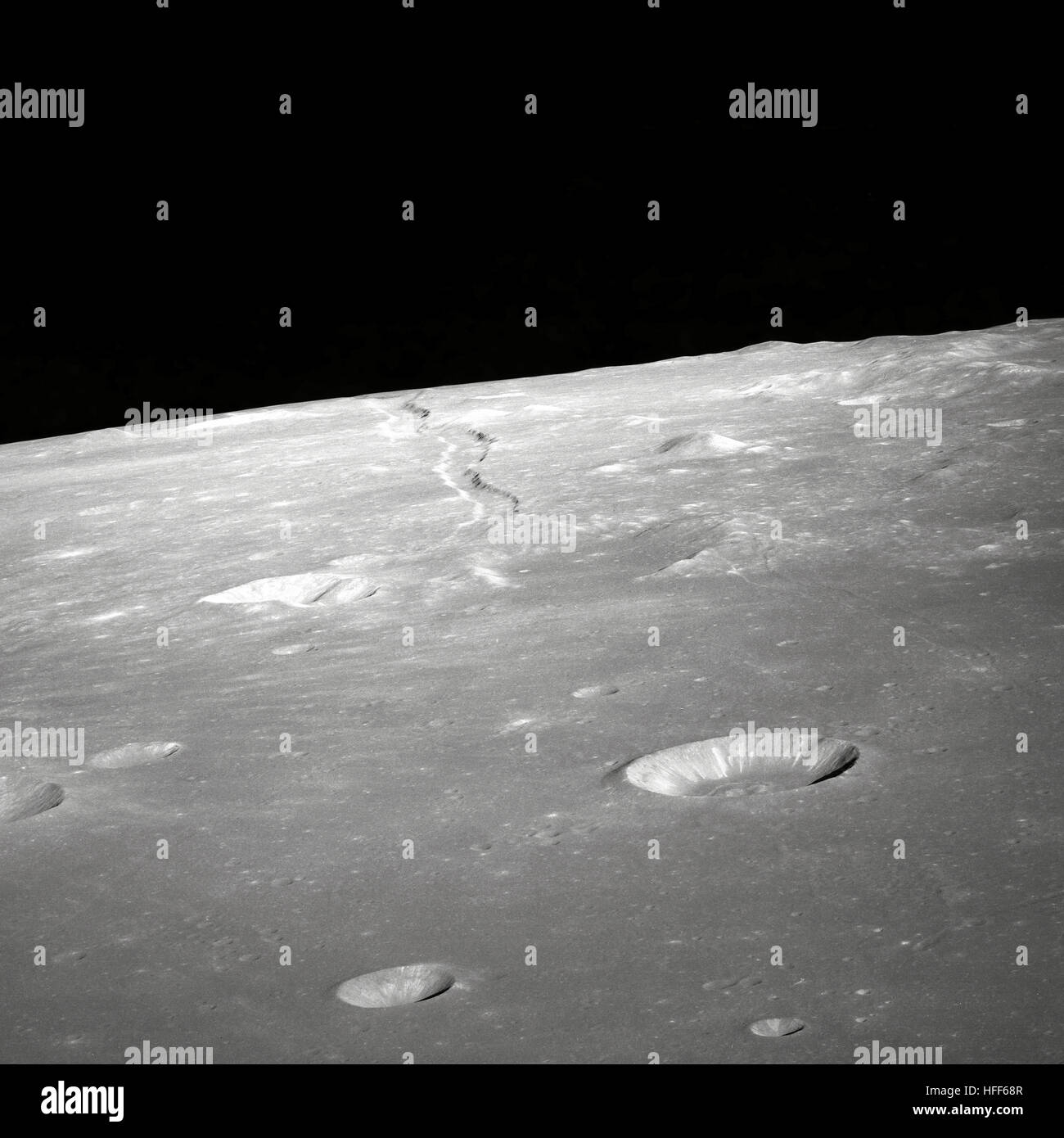 A detailed image of the Lunar Limb, the outer edge of the Moon’s ...