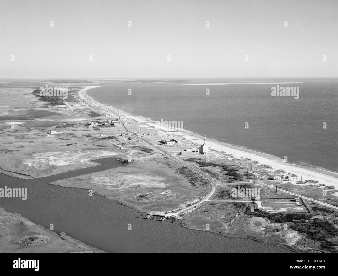 Wallops Island, located off the coast of Virginia, serves as a launch ...