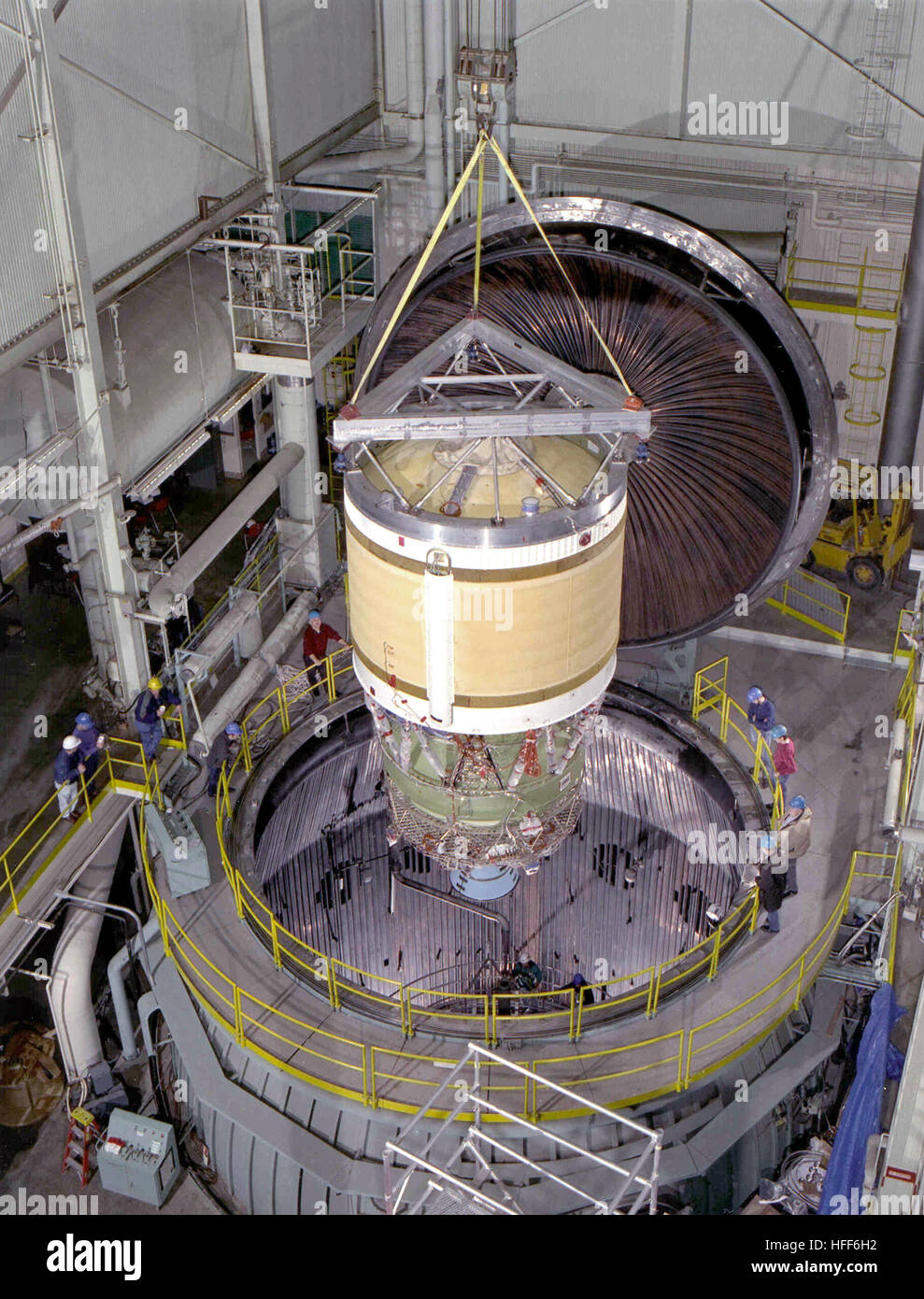 The second stage of the Delta III rocket, used to carry payloads into ...