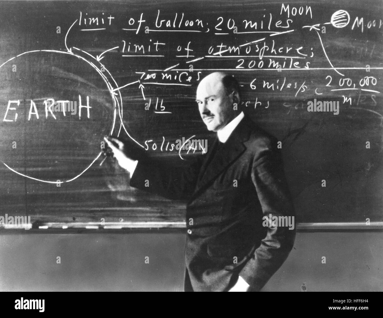 Dr. Robert Goddard, known as the father of modern rocketry, is pictured ...
