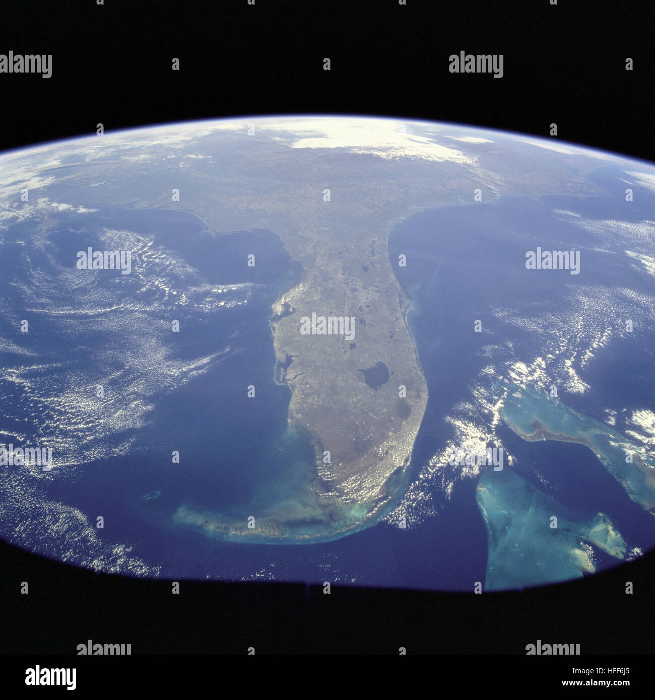 This image of Florida from space provides a bird's-eye view of the ...