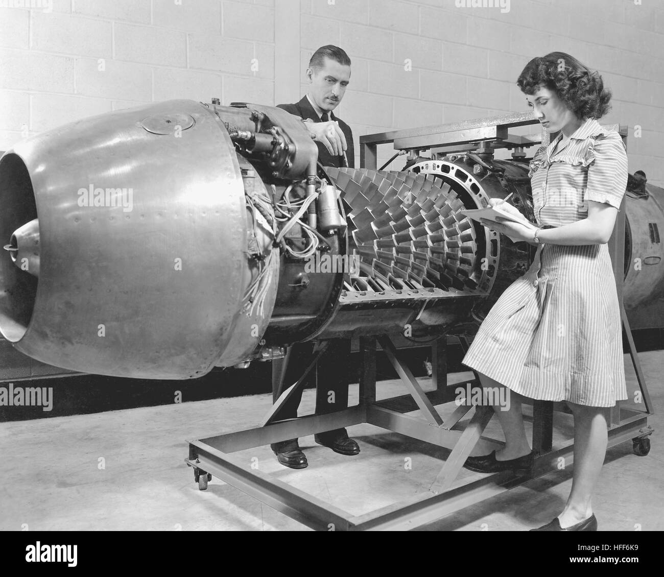 The JUMO 004 jet engine, developed in Germany, was one of the earliest ...
