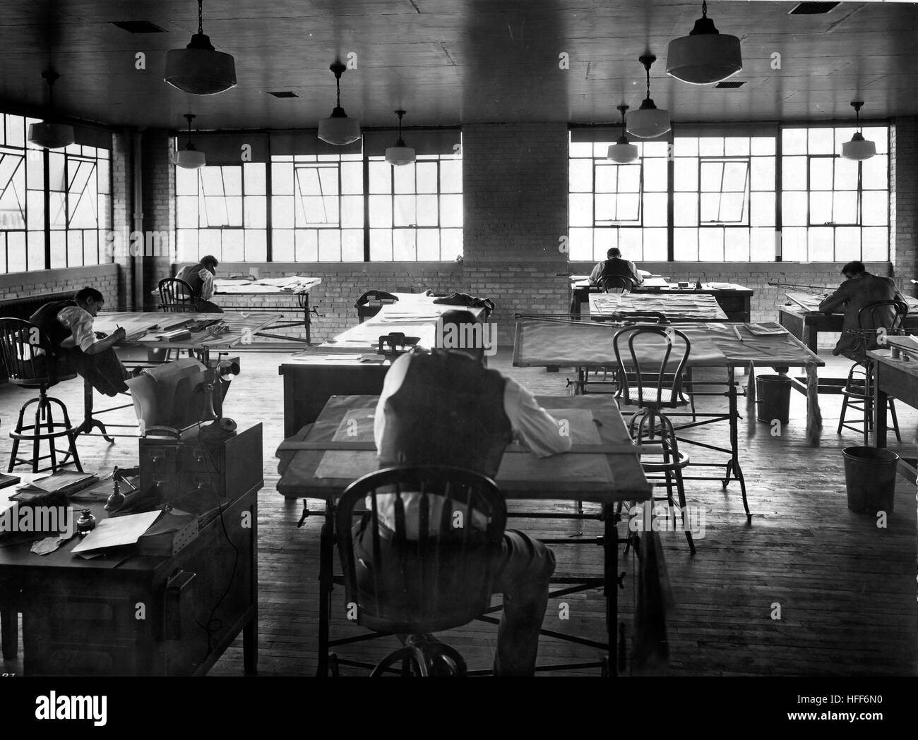 The NACA Drafting Room, a historical space in the National Advisory ...