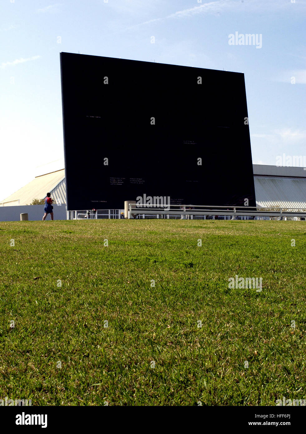 The Astronaut Memorial Space Mirror is located at the Kennedy Space ...