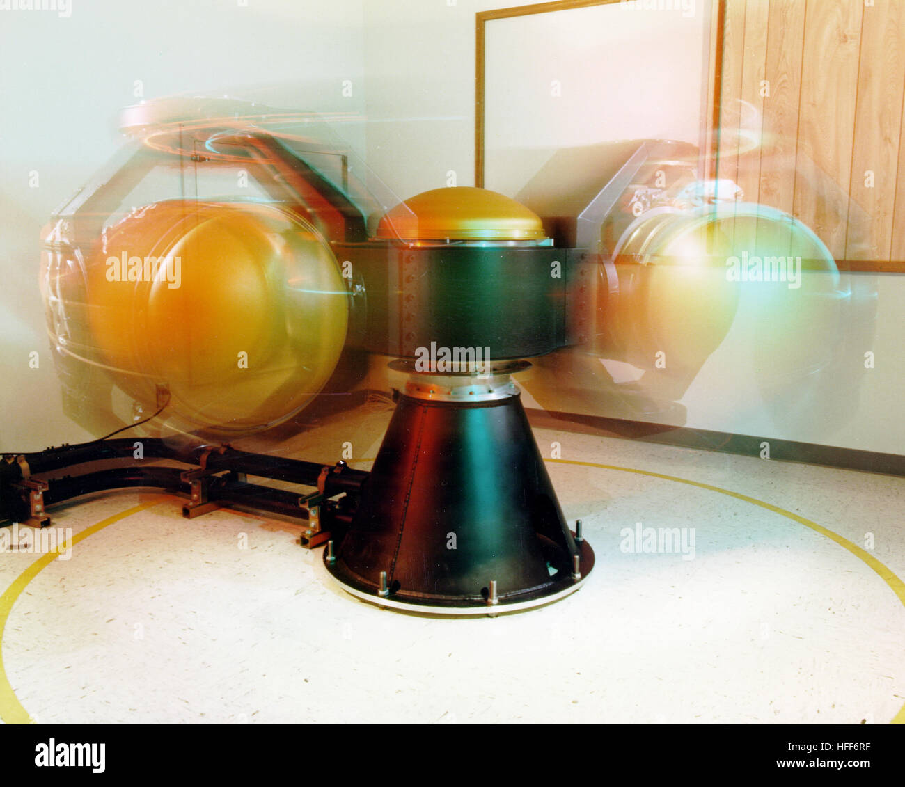 The VRF (Variable-Gravity Research Facility) centrifuge is used to ...