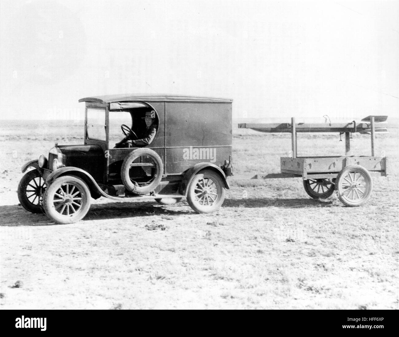 Dr. Robert Goddard, often called the father of modern rocketry, is seen ...
