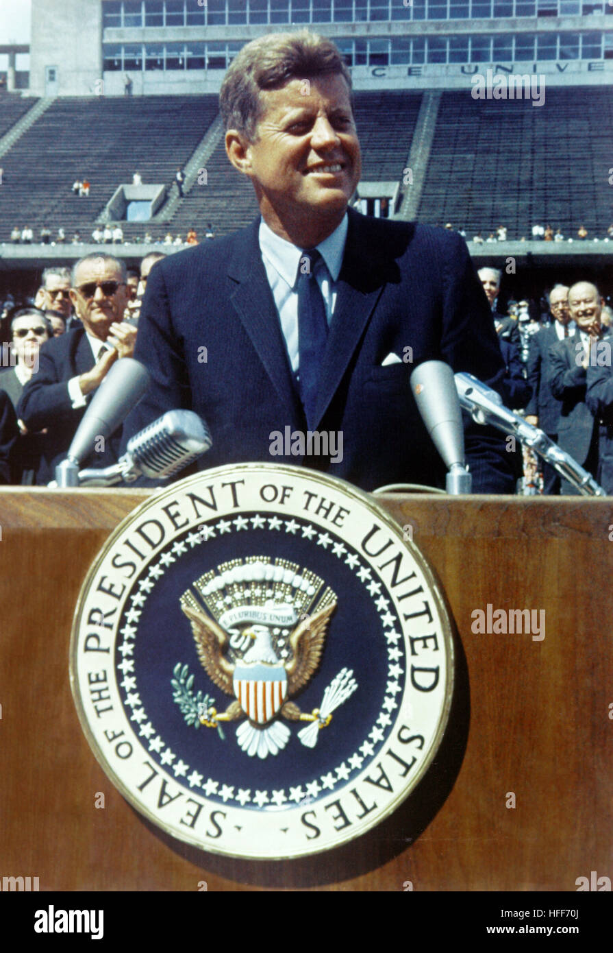 President John F. Kennedy delivered his famous We choose to go to the ...