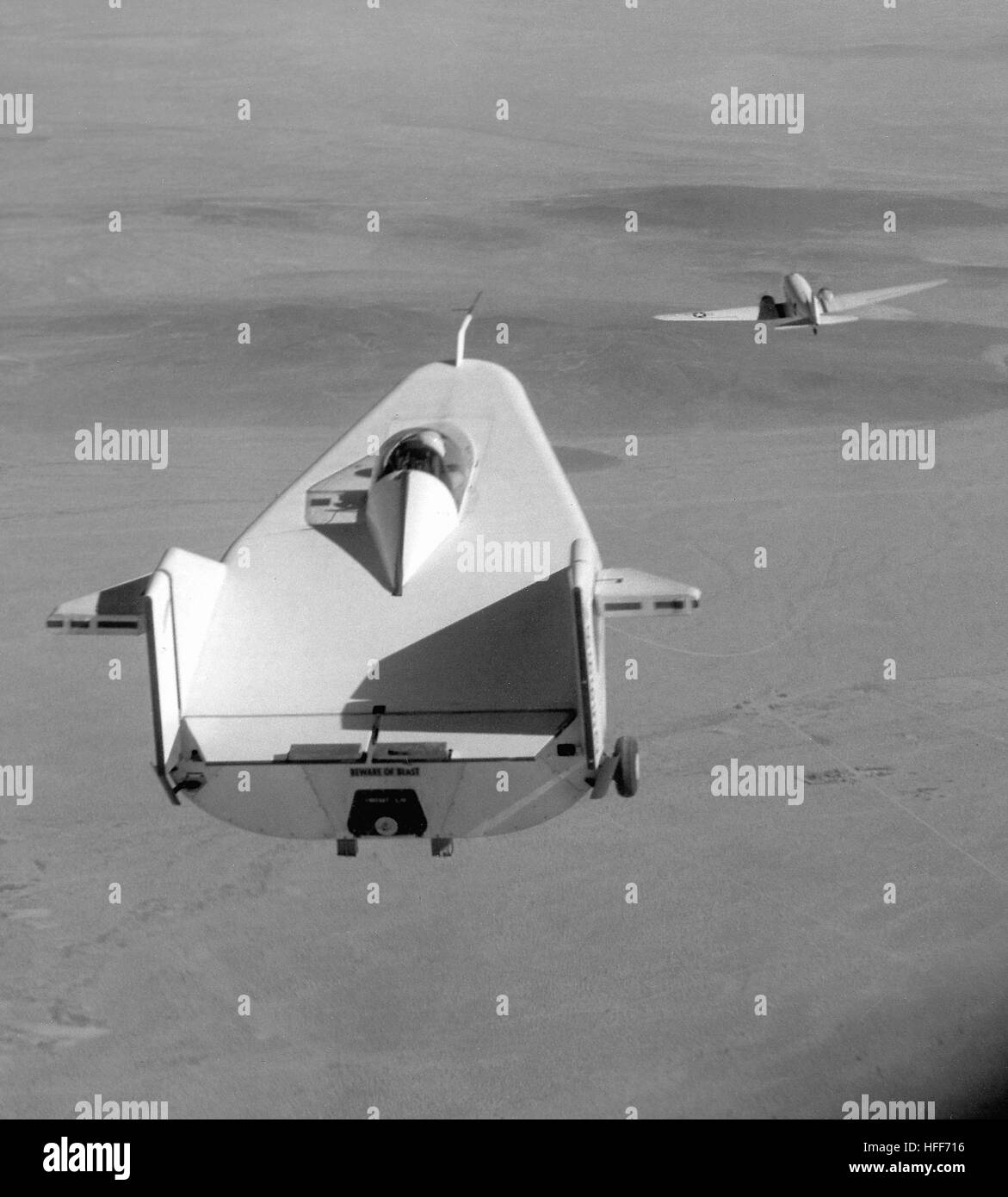 The M2-F1, a prototype lifting body aircraft developed by NASA, is ...