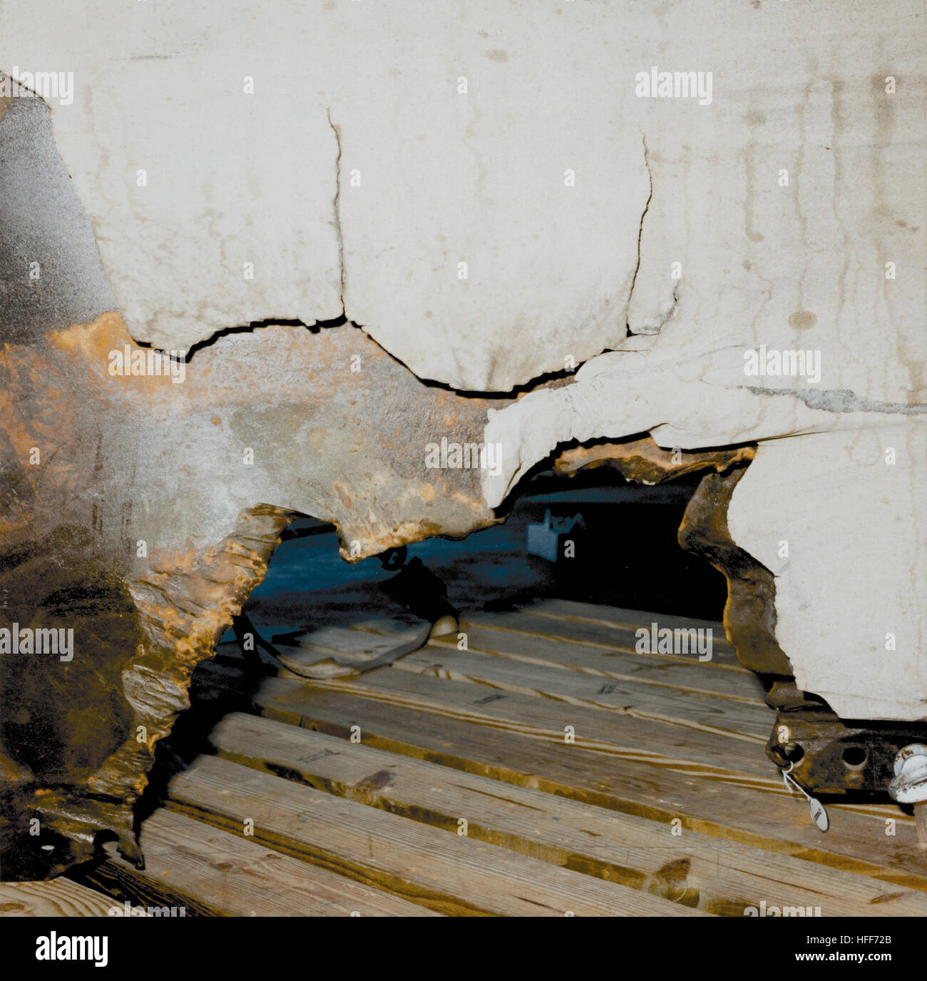 Debris from the STS-51-L mission, which was the tragic Challenger ...