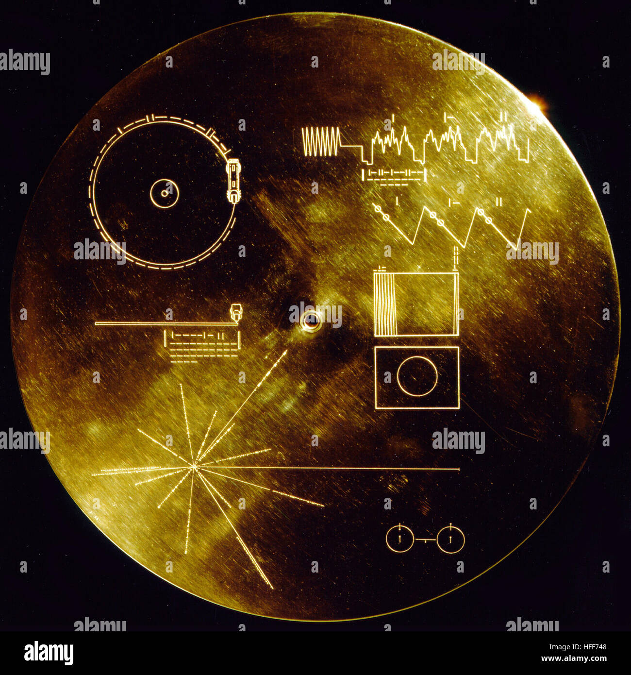 The Sounds of Earth Record Cover 001978 Stock Photo - Alamy