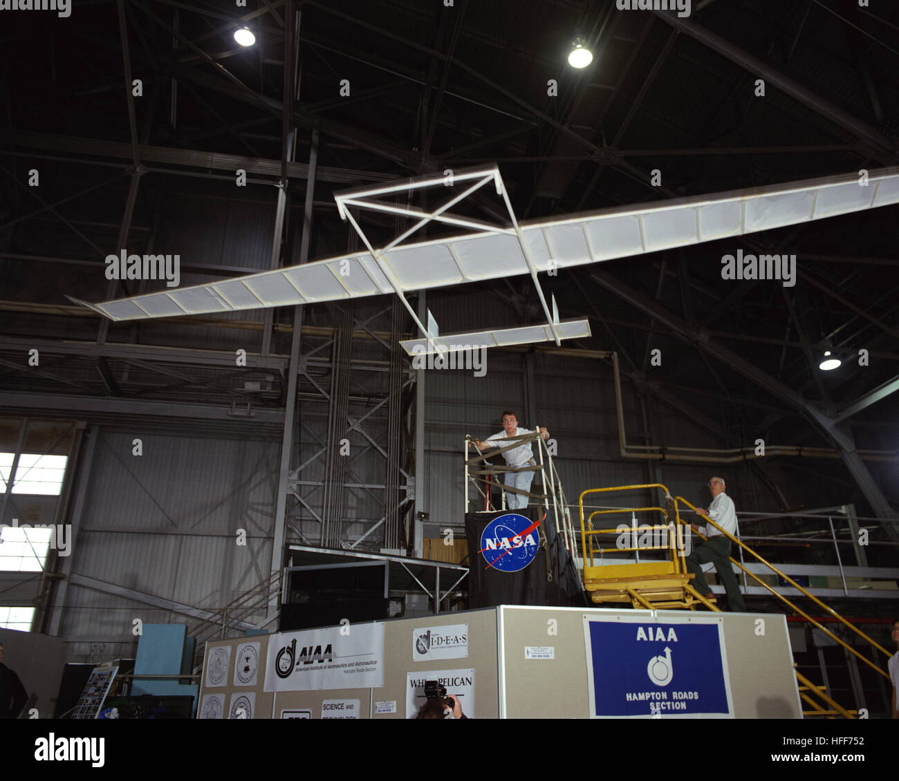 A paper airplane that broke the world record for flight distance is ...