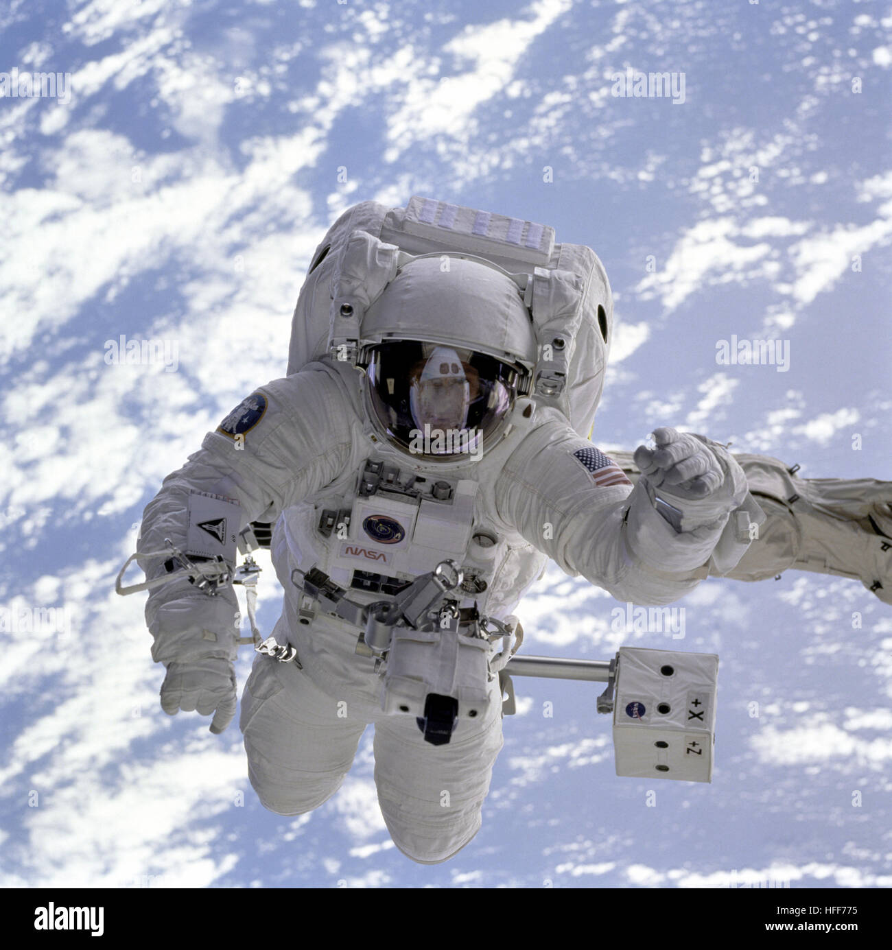 Astronaut Michael Gernhardt is pictured during the STS-69 mission ...