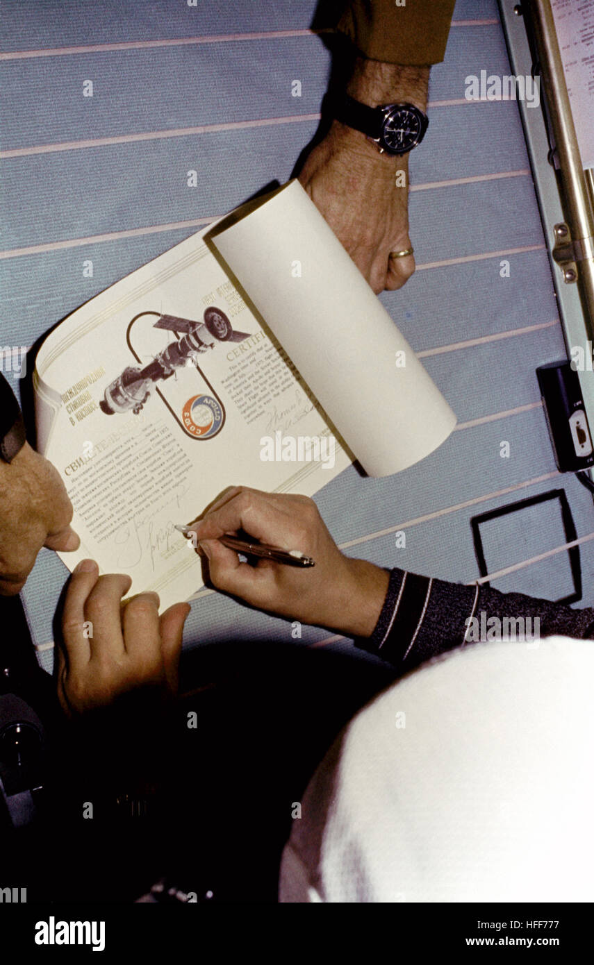 A historic certificate signing takes place following the first American ...