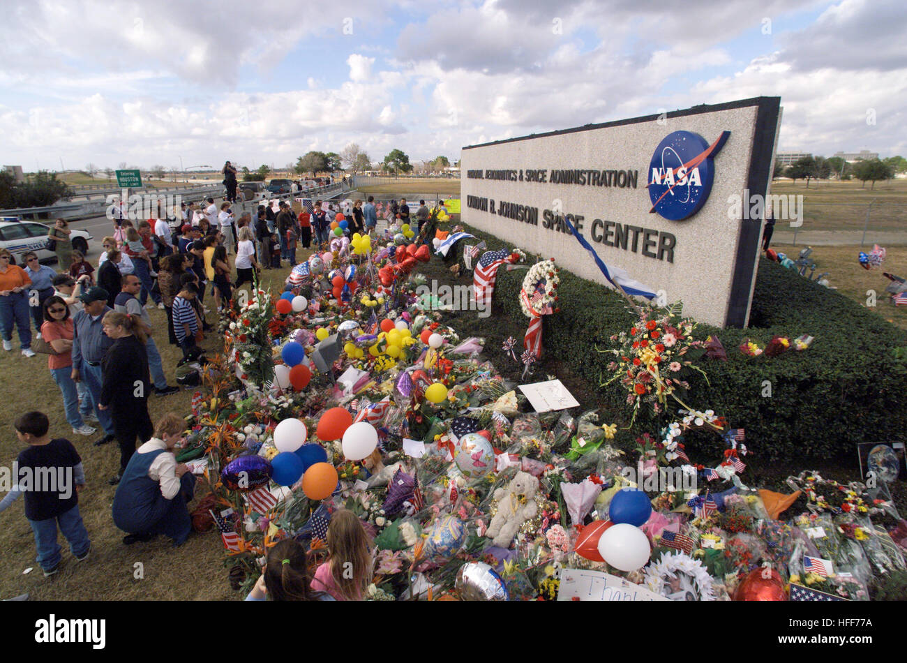 The Columbia makeshift memorial was created following the tragic loss ...