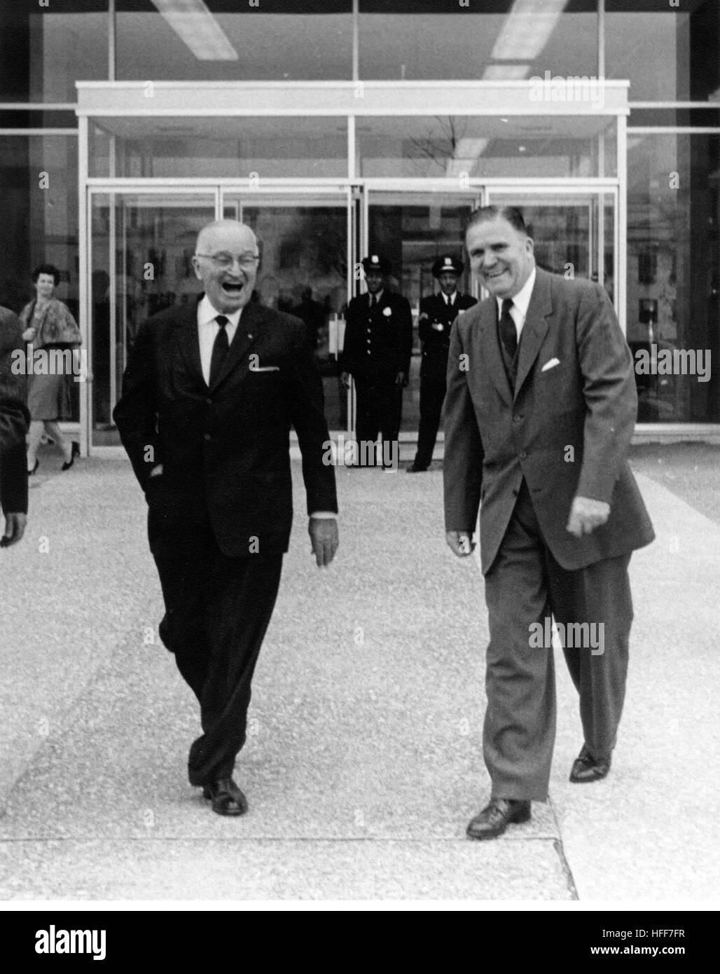 President Harry S. Truman and NASA Administrator James E. Webb meet at ...