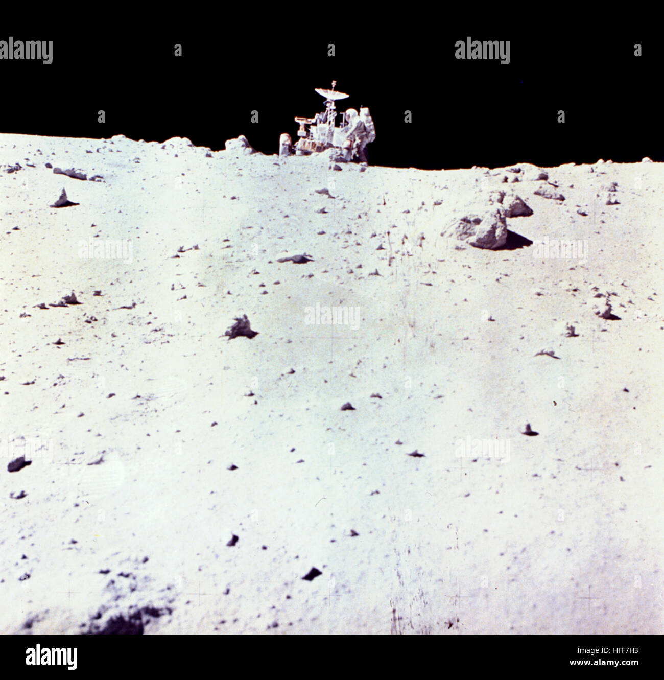 Charles duke apollo 16 moon vehicle hi-res stock photography and images ...