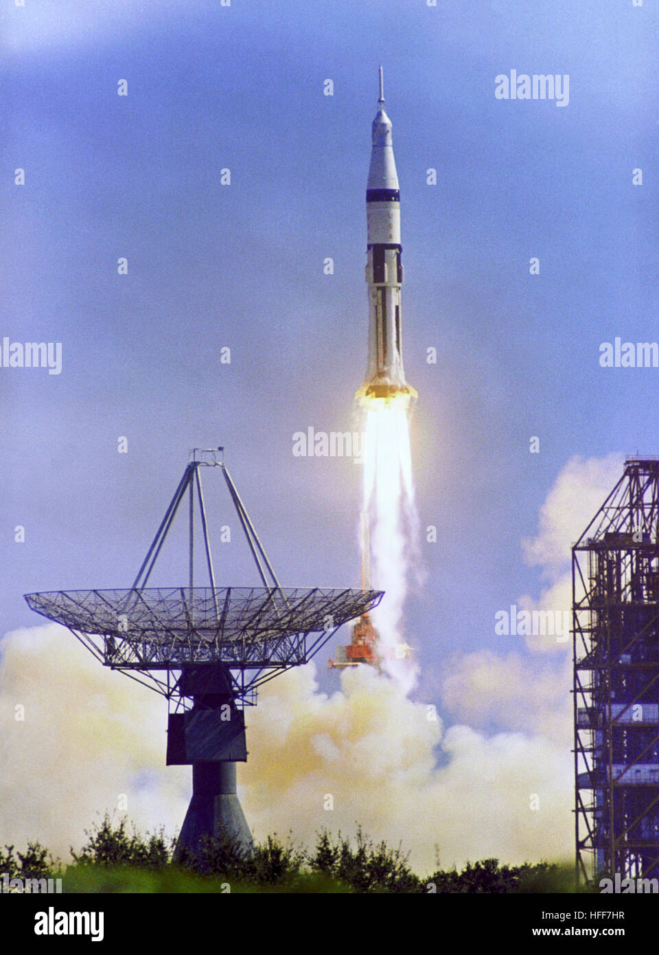 Apollo 7, the first crewed Apollo mission, was launched into space in ...