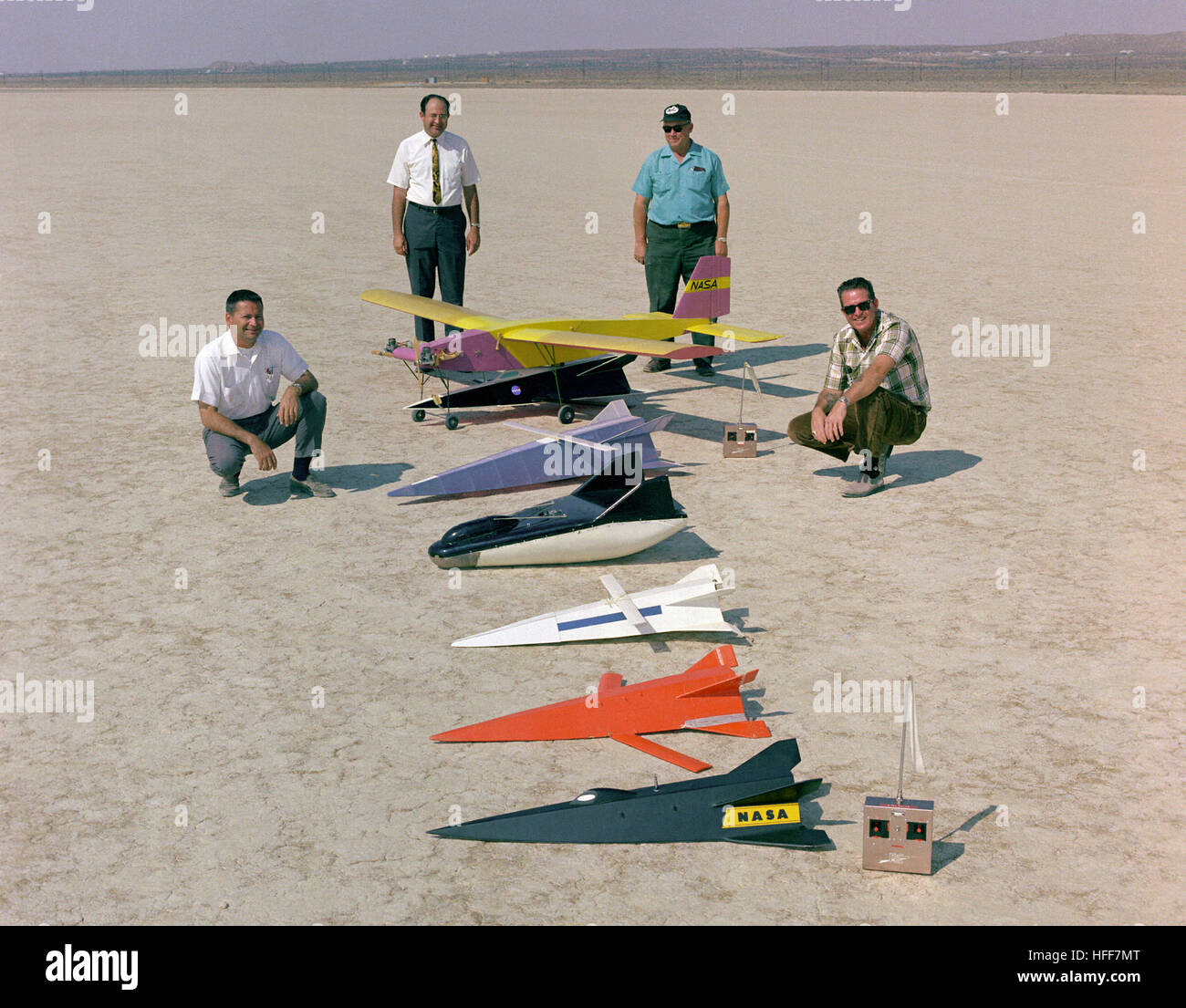 The Hyper III, M2-F2, and RC Mothership are shown during tests at NASA ...