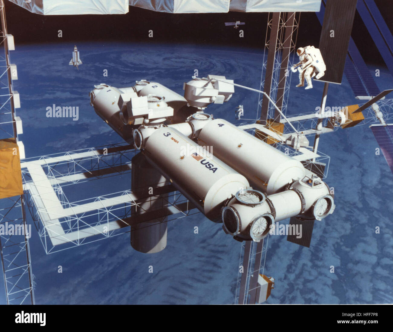 McDonnell-Douglas Space Station Concept 2003-00110 Stock Photo - Alamy