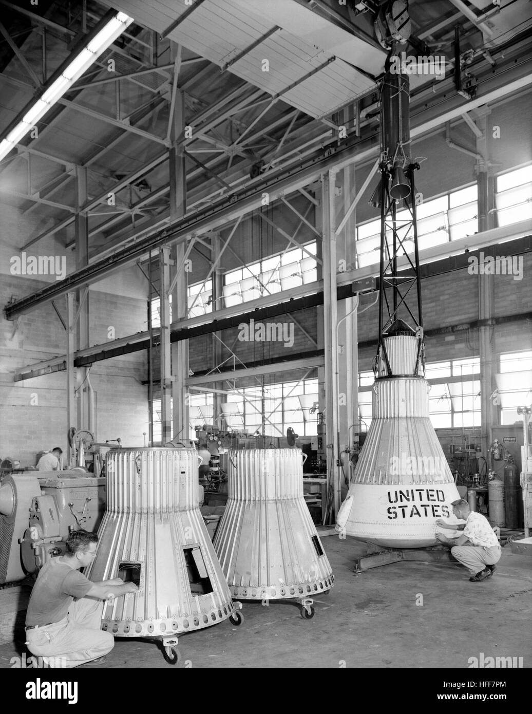 The Mercury spacecraft boilerplate was a prototype used to simulate the ...
