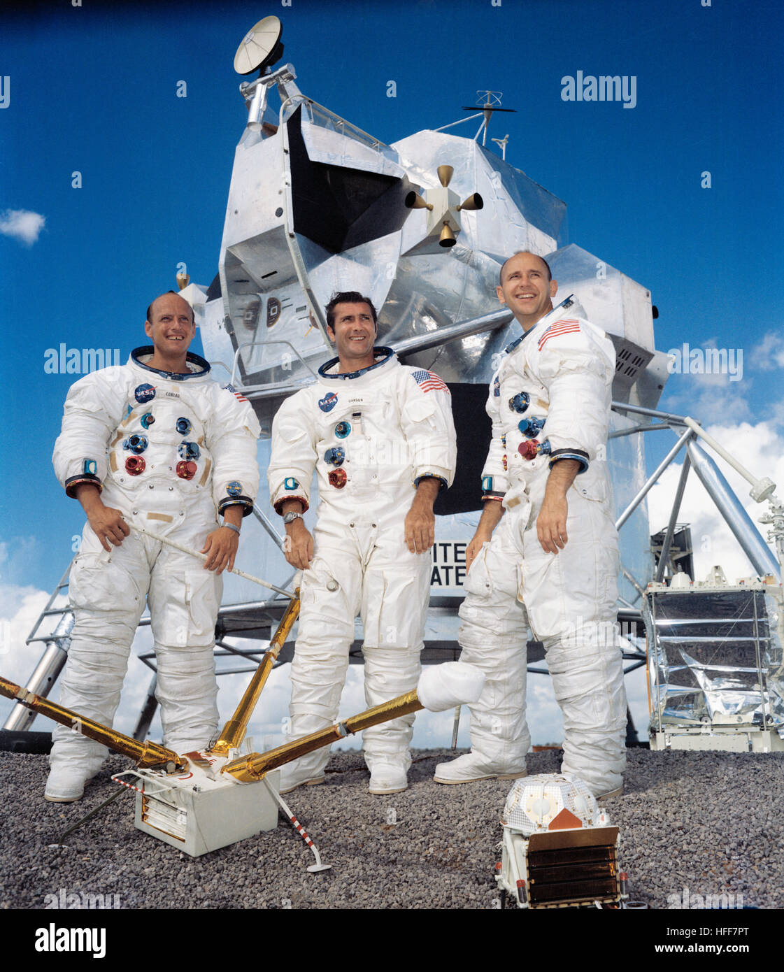 Apollo 12's prime crew consisted of Charles Conrad, Richard Gordon, and ...