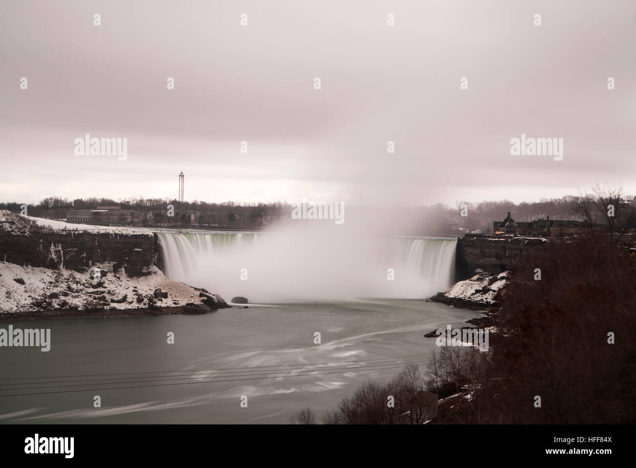 Niagara falls cascade seen from the canadian side Stock Photo - Alamy