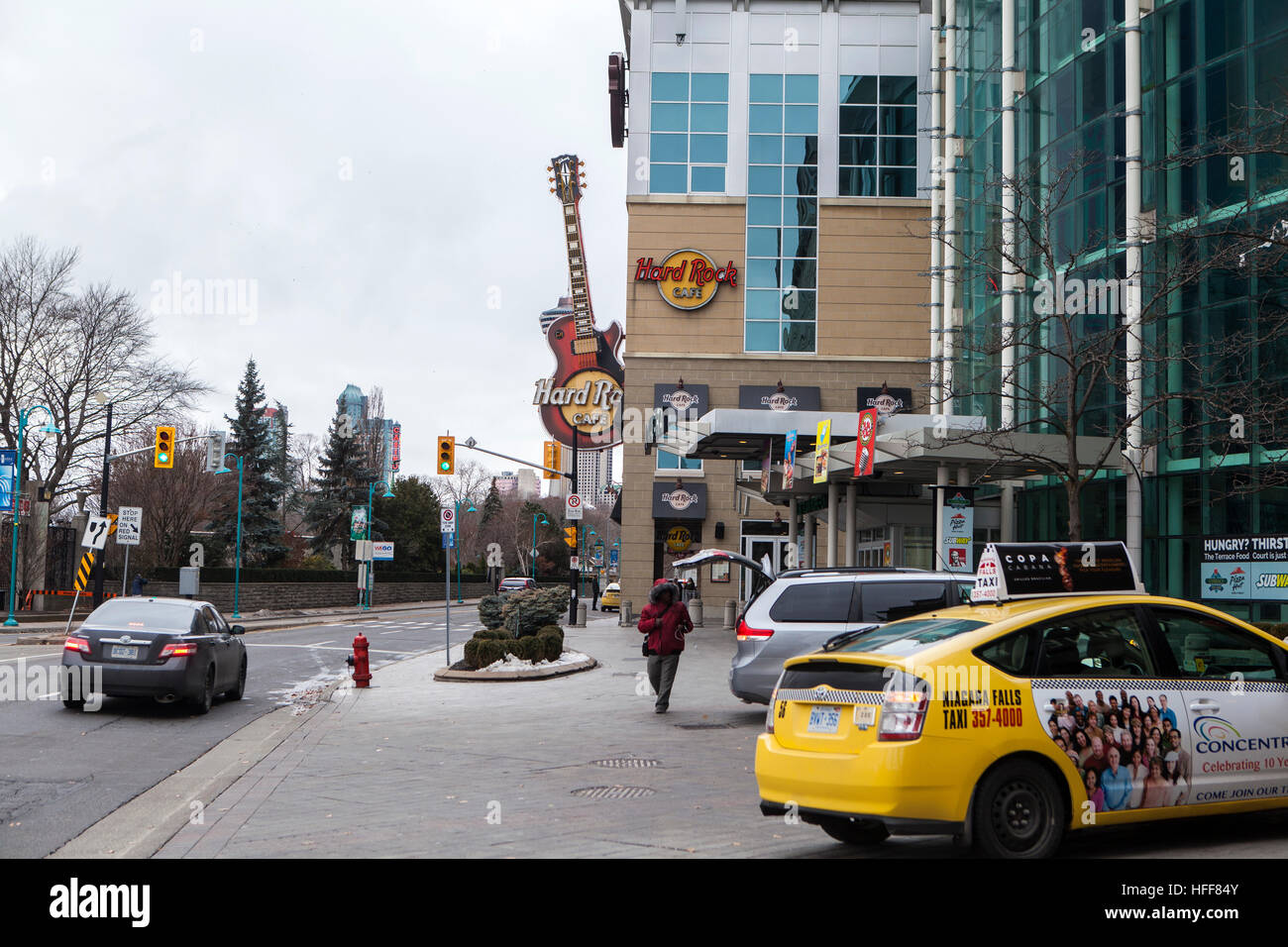 Niagara falls downtown Stock Photo - Alamy