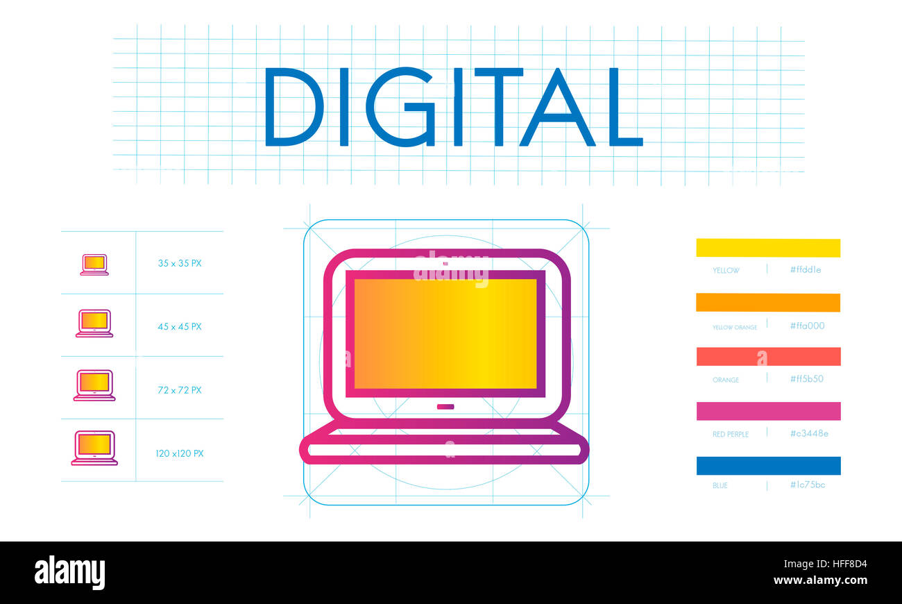 Digital Devices Innovation Multimedia Concept Stock Photo - Alamy