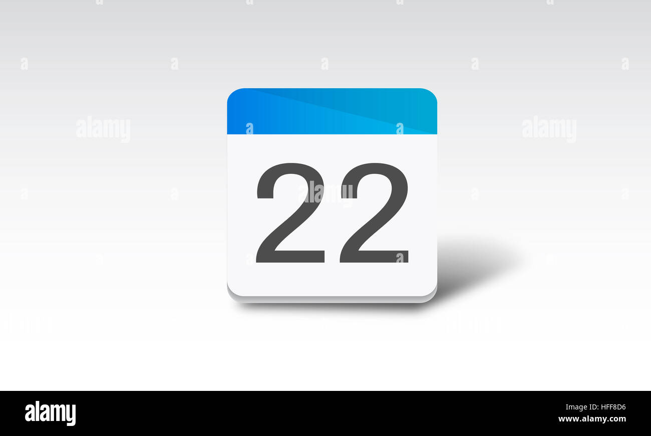 Calendar Icon Weekly Planner Concept Stock Photo - Alamy