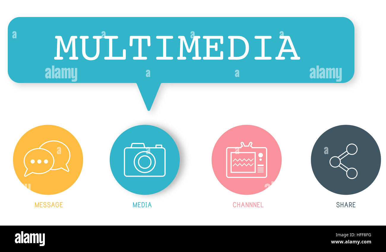 Digital social media icons Cut Out Stock Images & Pictures - Alamy