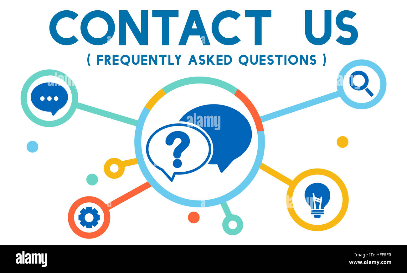 Help Question Contact us Information Concept Stock Photo - Alamy