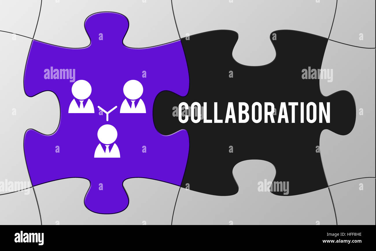 Team Building Collaboration Partenrship Cooperation Concept Stock Photo ...