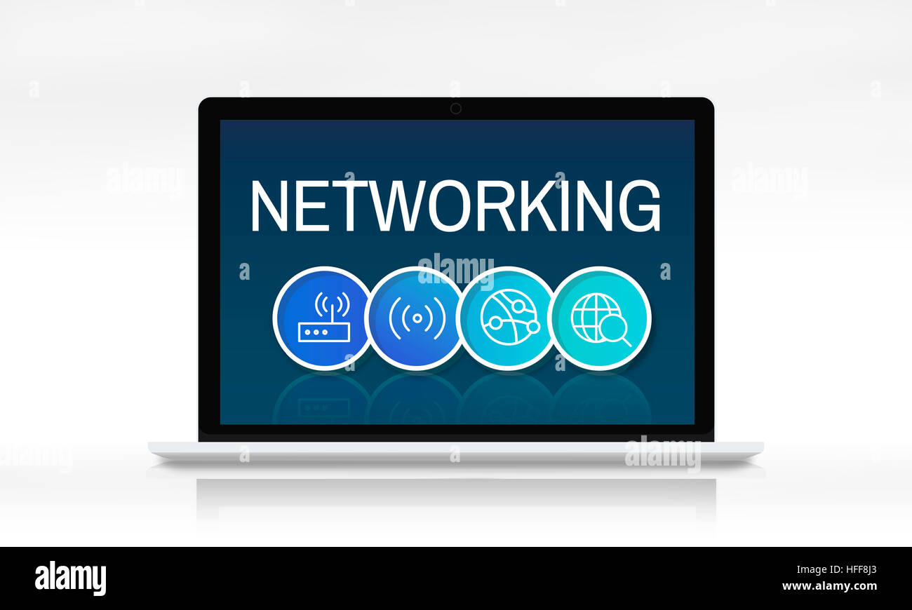 Internet Network Buttons Icon Concept Stock Photo - Alamy