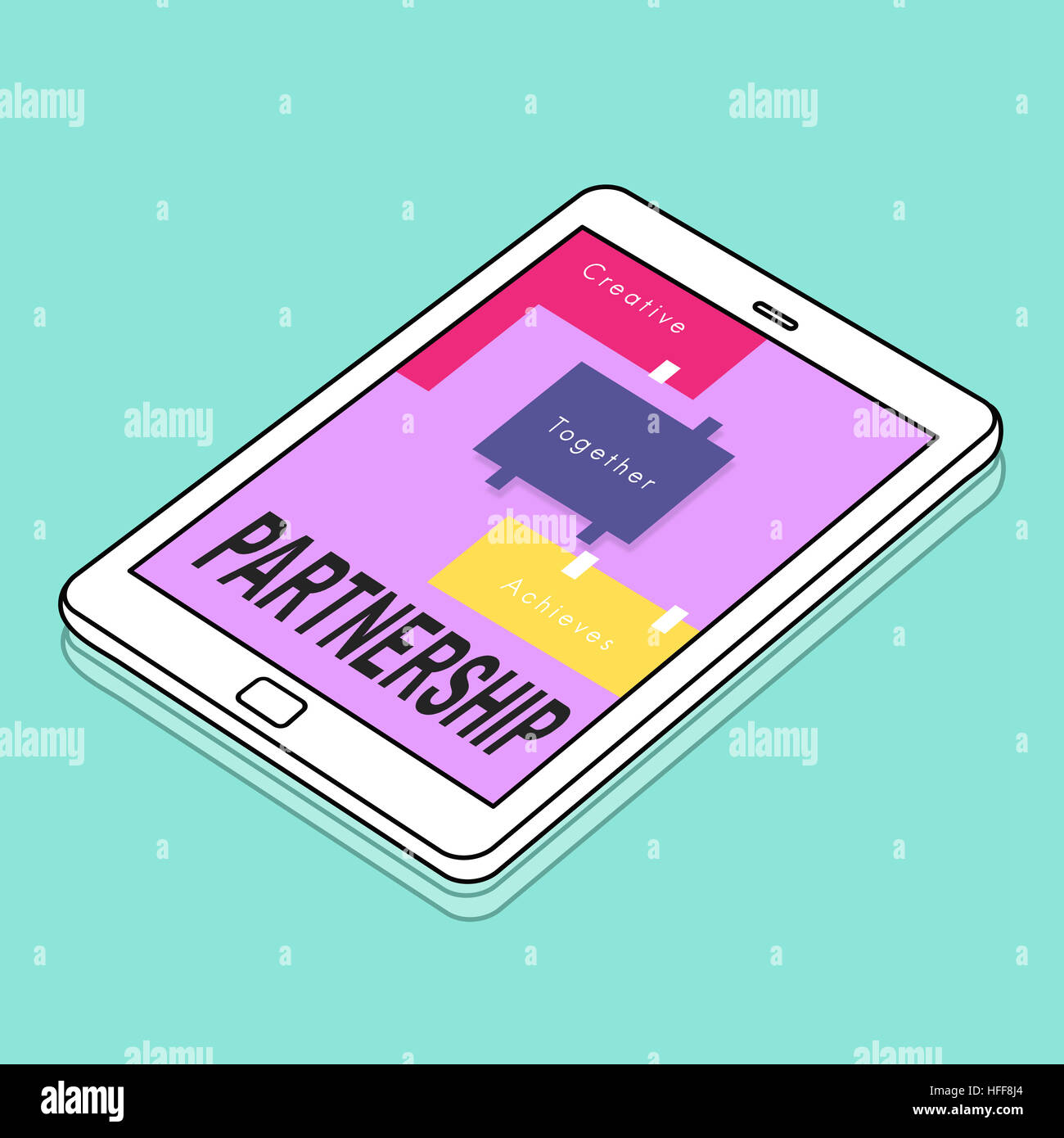 Achievement Teamwork Creative Together Collaboration Graphic Concept ...