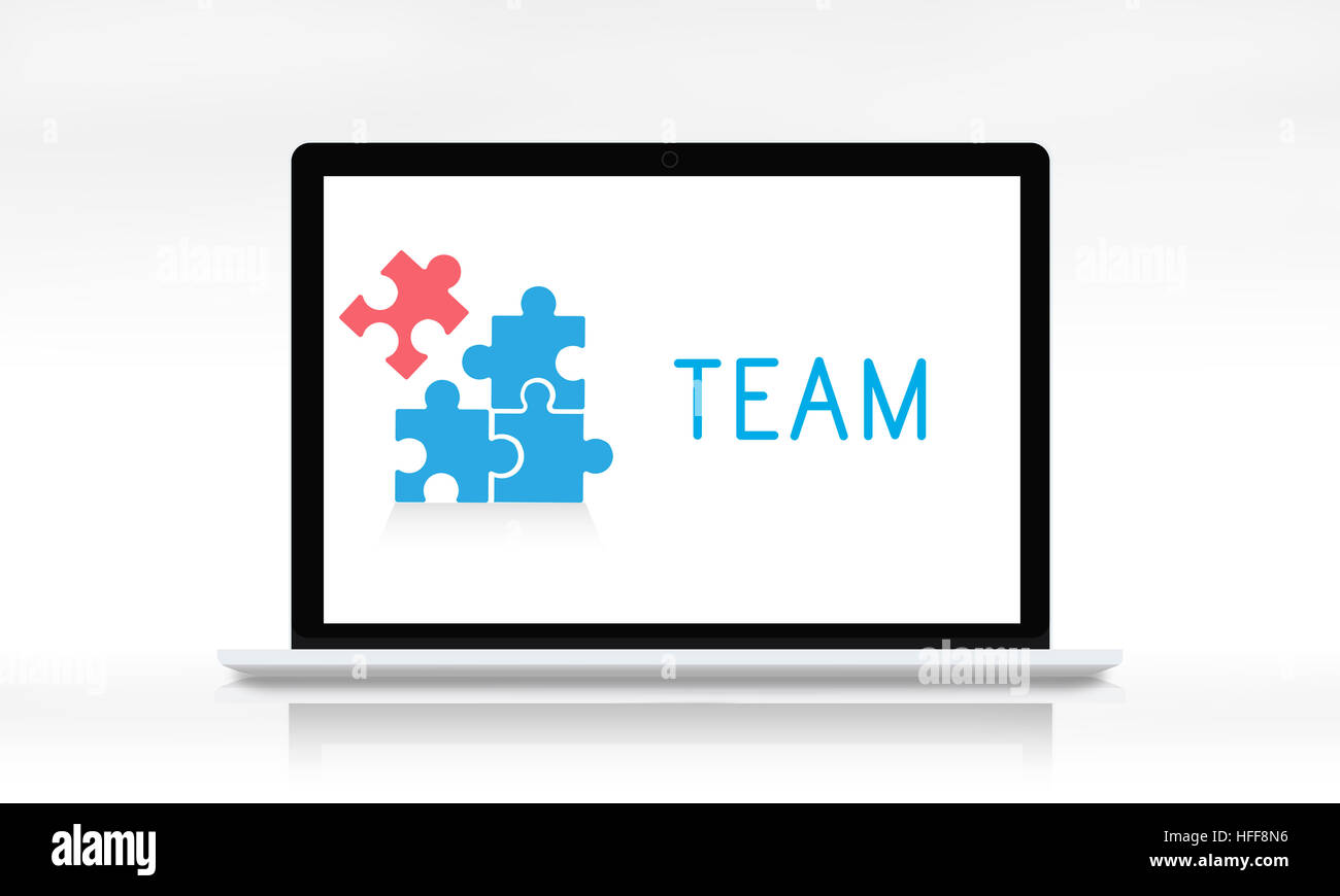 Teamwork Connection Cooperation Partnership Concept Stock Photo - Alamy