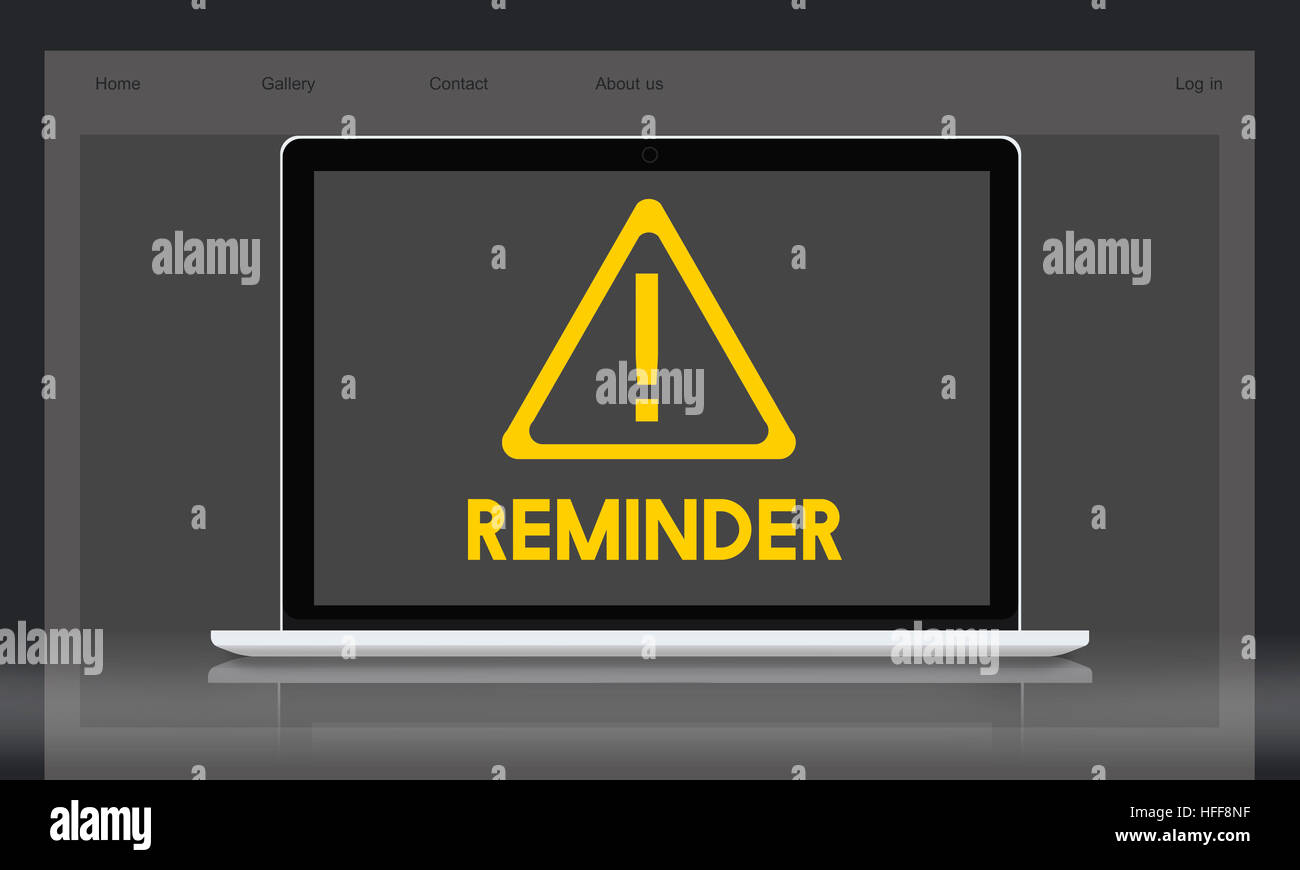Danger ALert Warning Notification Beeware Reminder Exclamation Concept ...