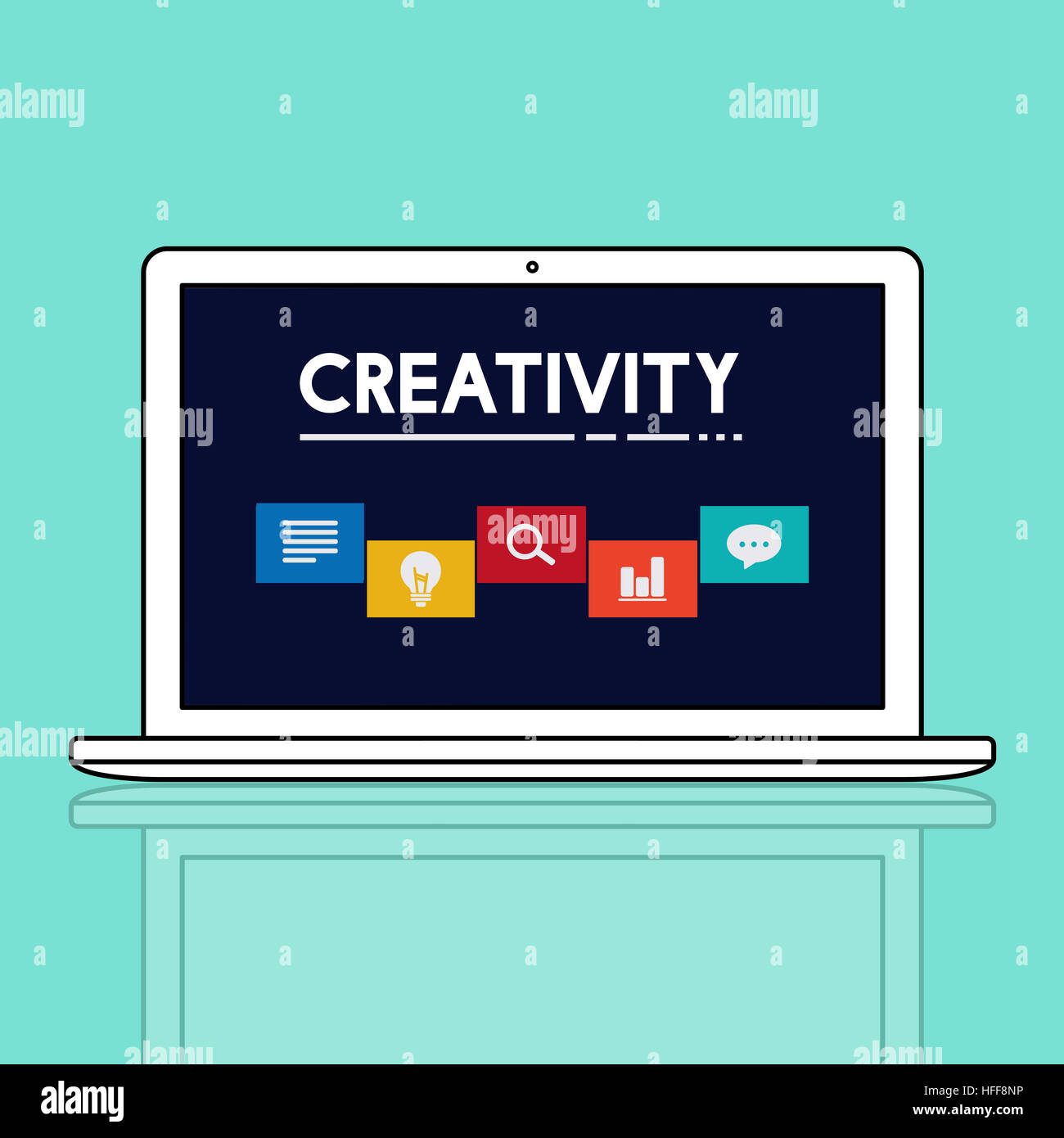 Creative Ideas Icon Boxes Concept Stock Photo - Alamy