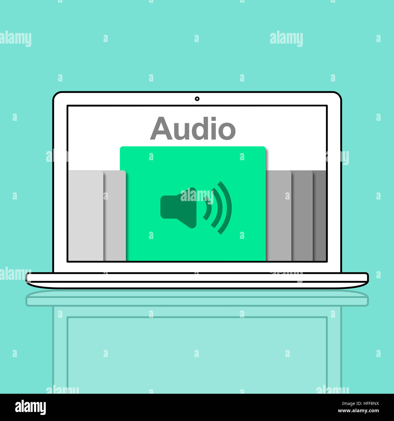 Audio Podcast Music Multimedia Broadcast Concept Stock Photo - Alamy