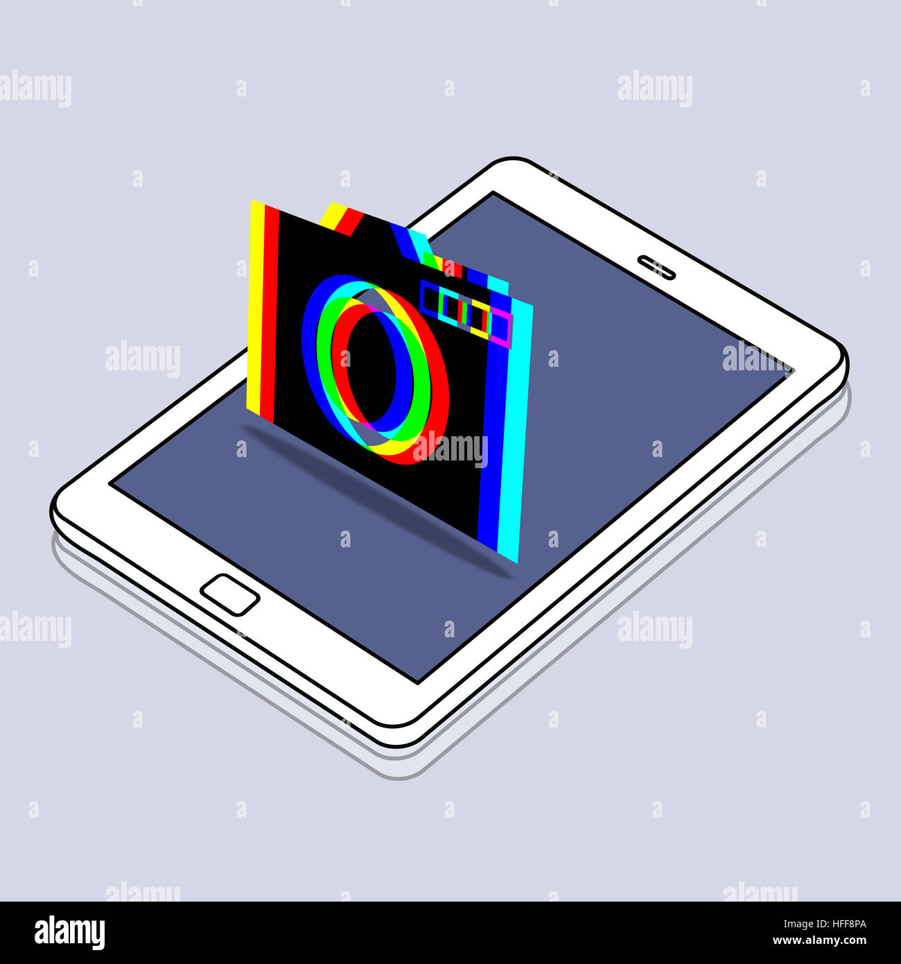 Technology Gadget Application Icons Signs Concept Stock Photo - Alamy