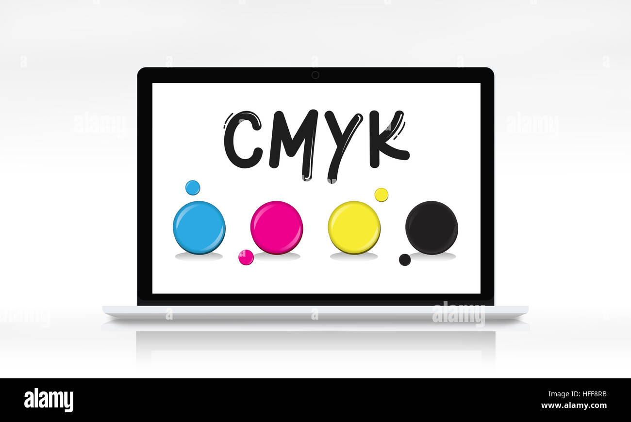 CMYK Creative Design Color Ink Mixture Printing Concept Stock Photo - Alamy