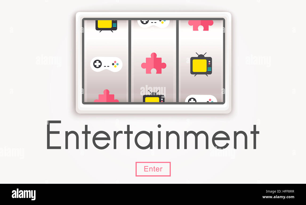 Entertainment Enjoyment Game Fun Concept Stock Photo - Alamy