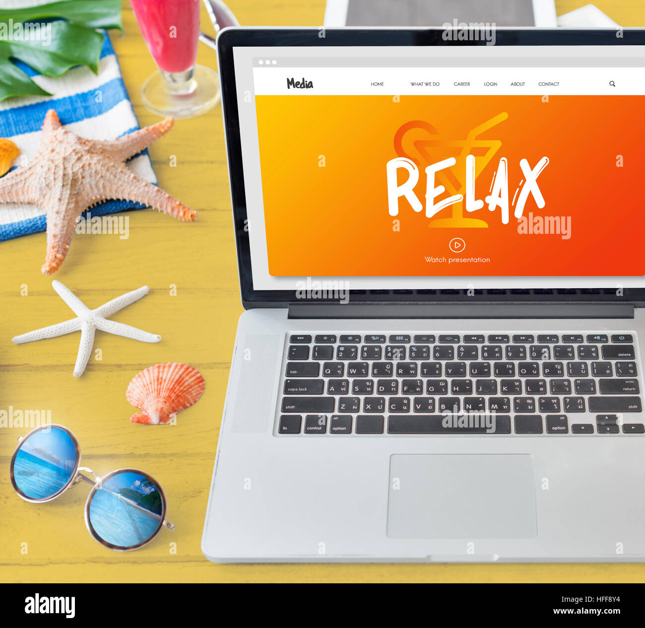 Vacation Break Relax Chill Concept Stock Photo - Alamy
