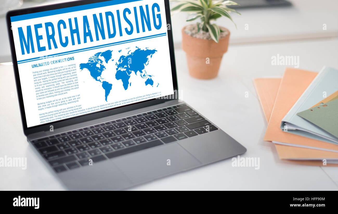 Global Business Corporate B2B Merchandise Concept Stock Photo - Alamy