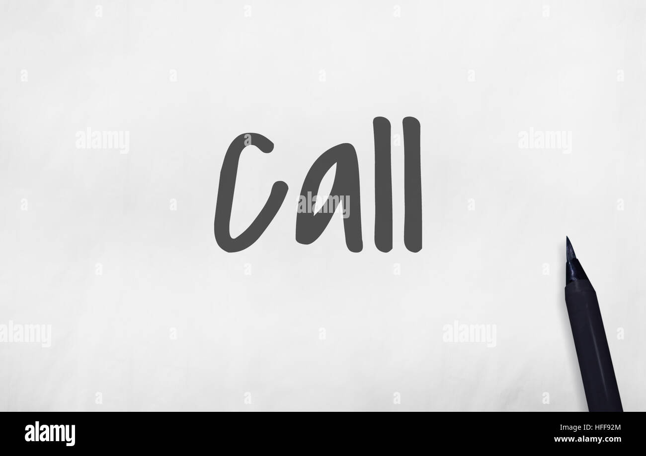 Call Planner Urgent Attention Concept Stock Photo - Alamy